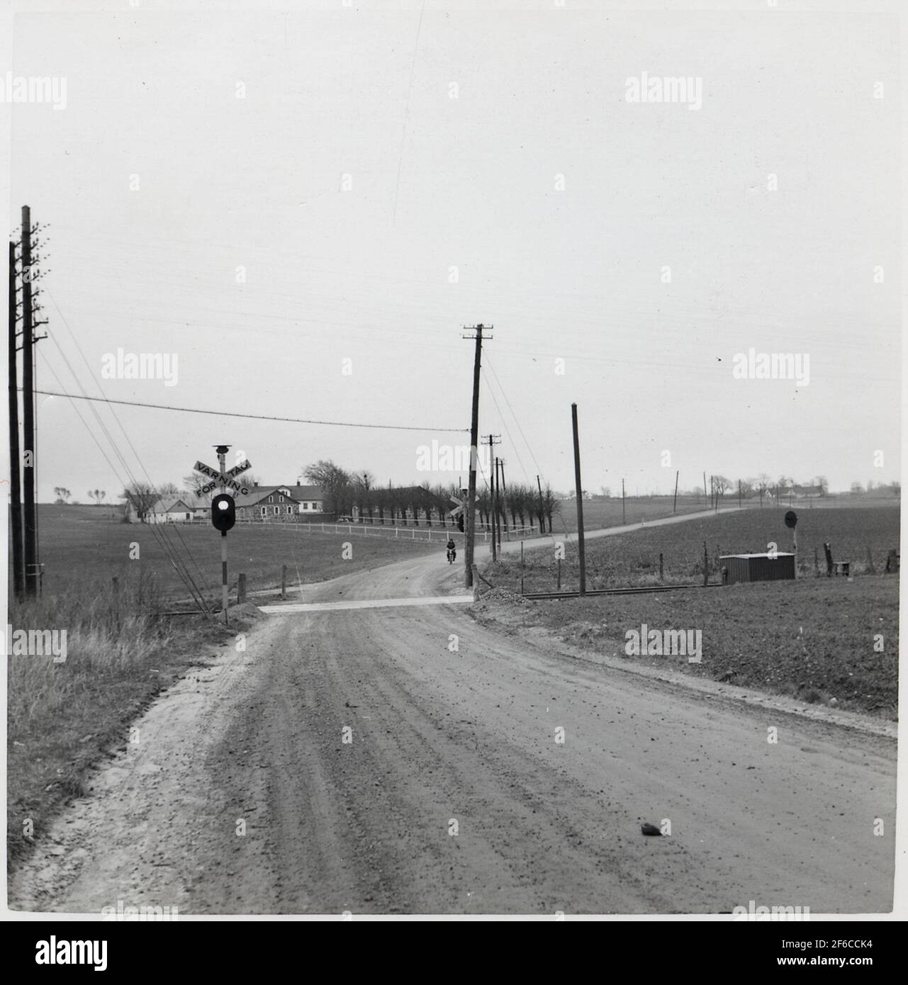 Railway transition at Simrisvägen outside Simrishamn, on the route ...