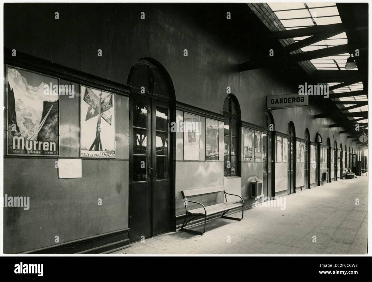 The station with advertising poster Stock Photo - Alamy