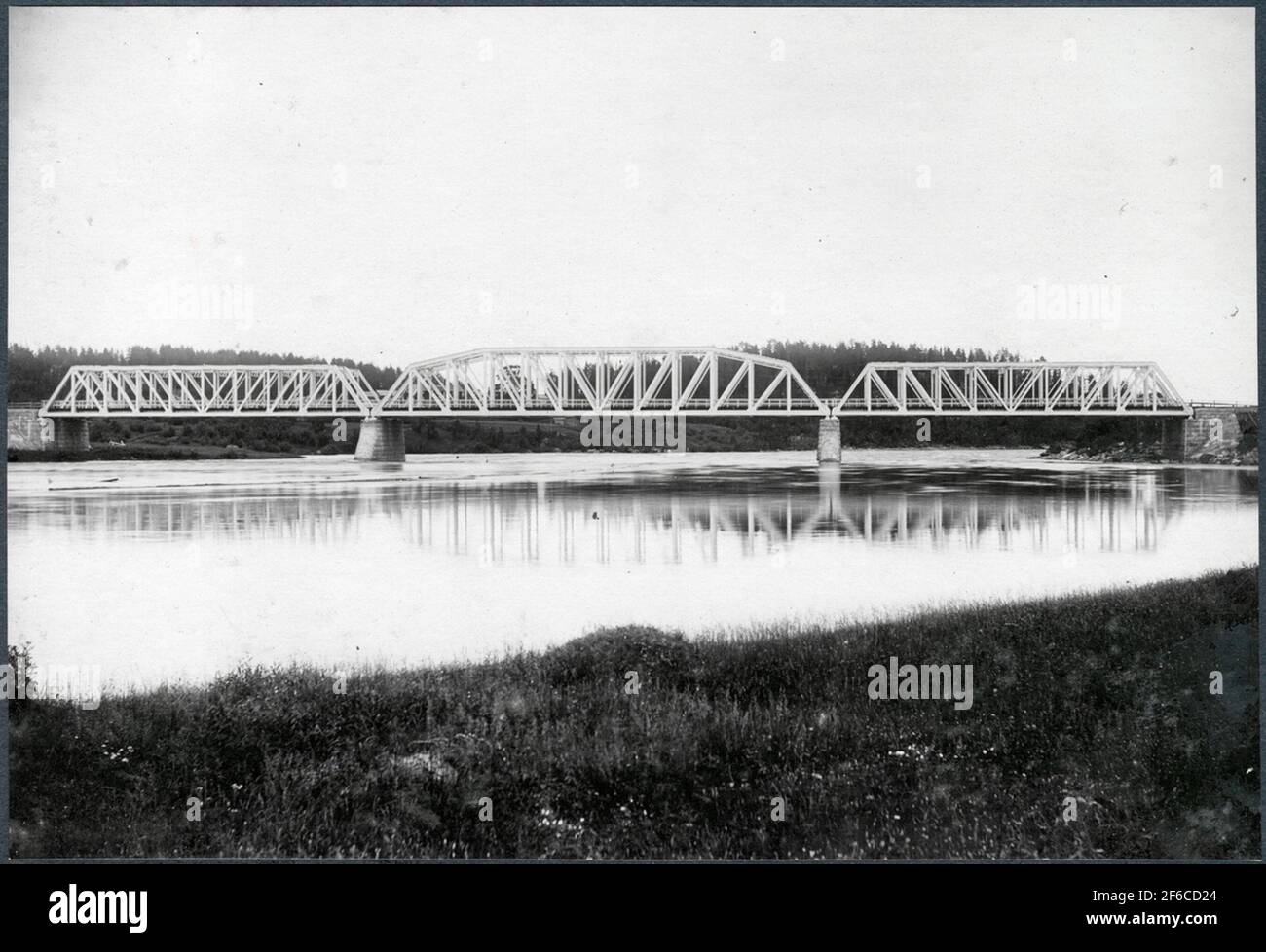 Bridge over Kalix river Stock Photo - Alamy