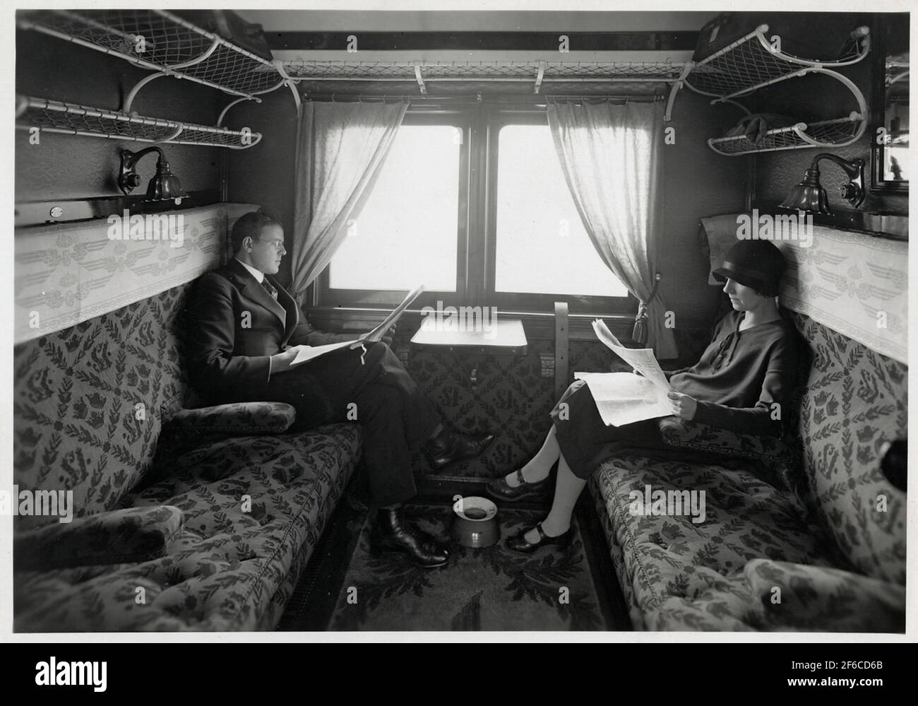 2nd class stroller, SJ B04A. The state's railways Stock Photo - Alamy