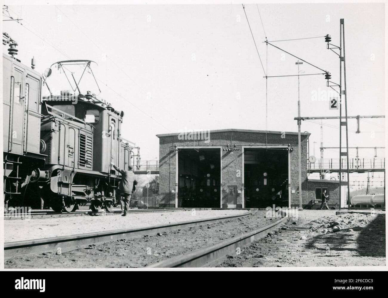 Maintenance hall at Sävenäs Stock Photo - Alamy