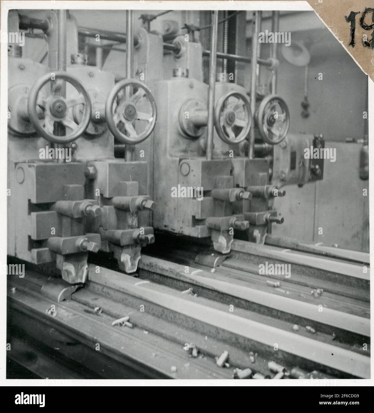 Hyvel machine for manufacturing tongues Stock Photo - Alamy