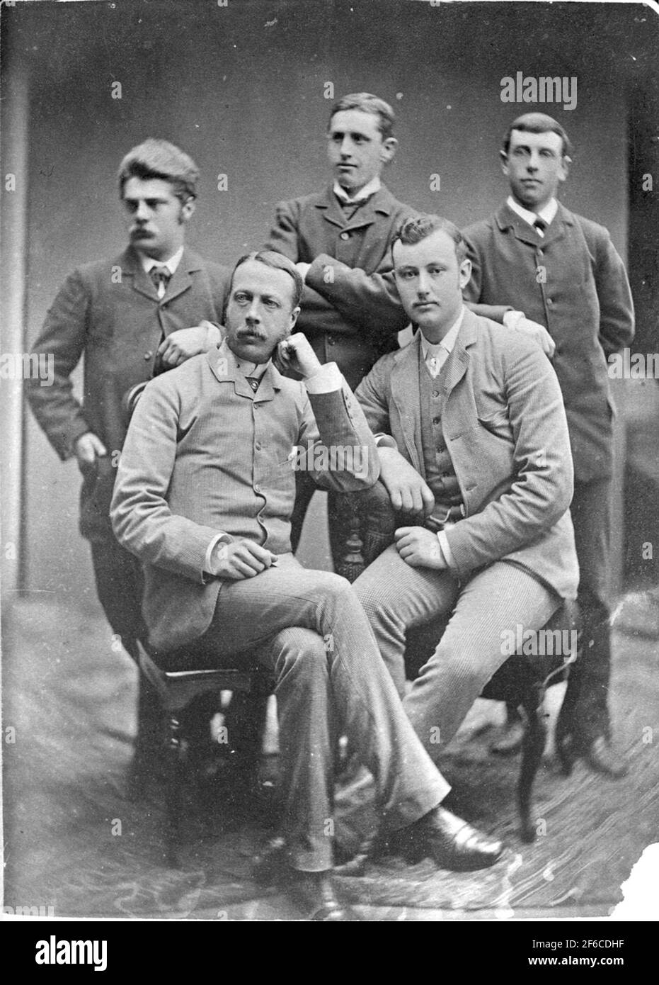 Engineer H. Wennerström with four engineers. Fr. v.: Wennerström ...