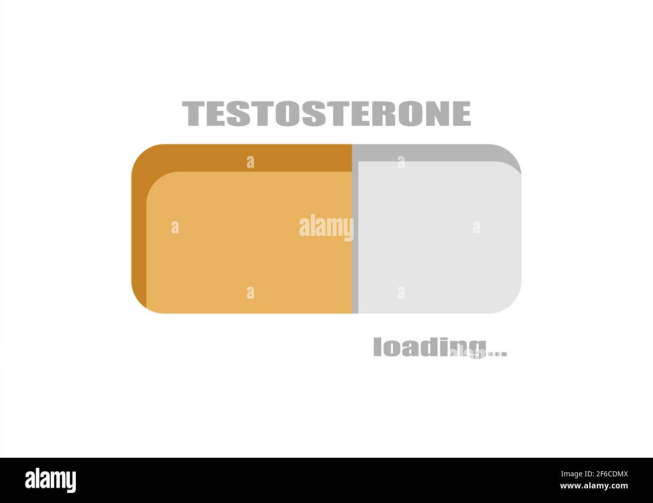Hormone testosterone level measuring scale. Health care concept ...