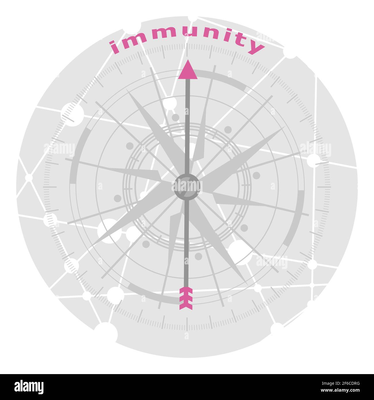 Brochure or report design element. Health care concept. Compass symbol ...