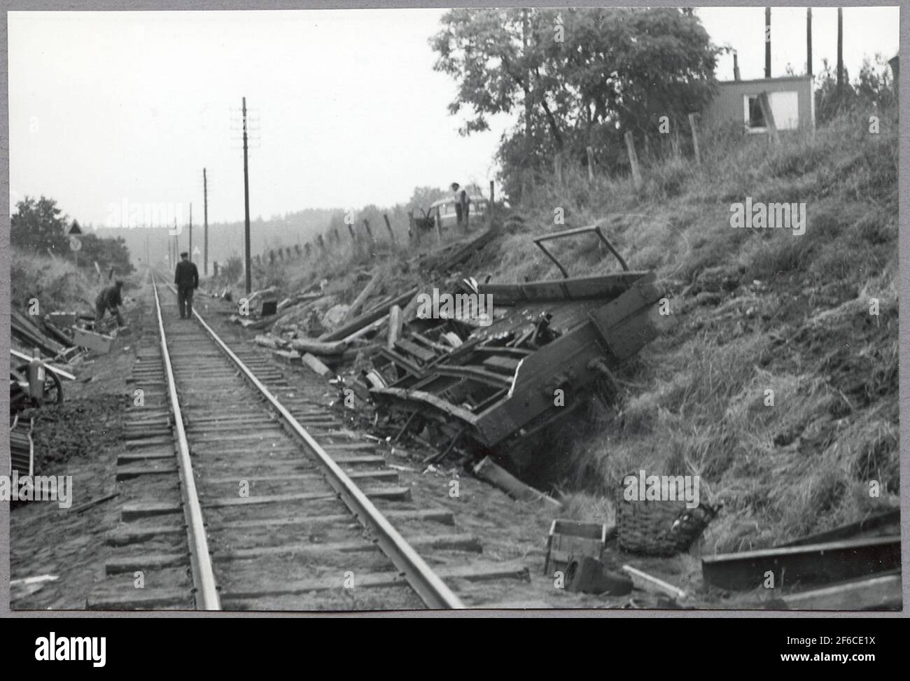 The freight trolley tracked on the line between Overum and Gamleby ...