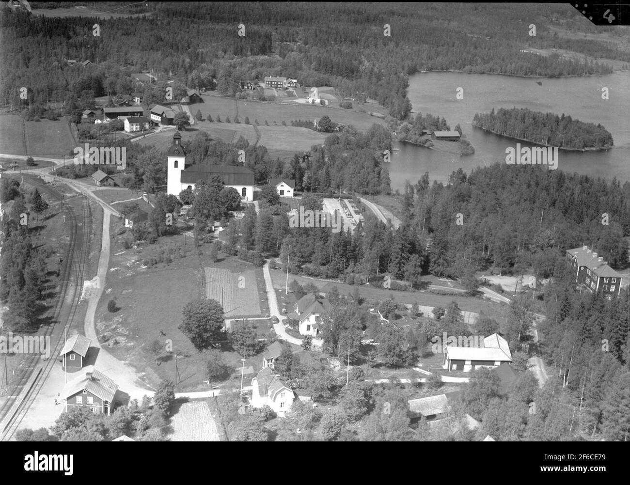 Aerial view of station Stock Photo - Alamy
