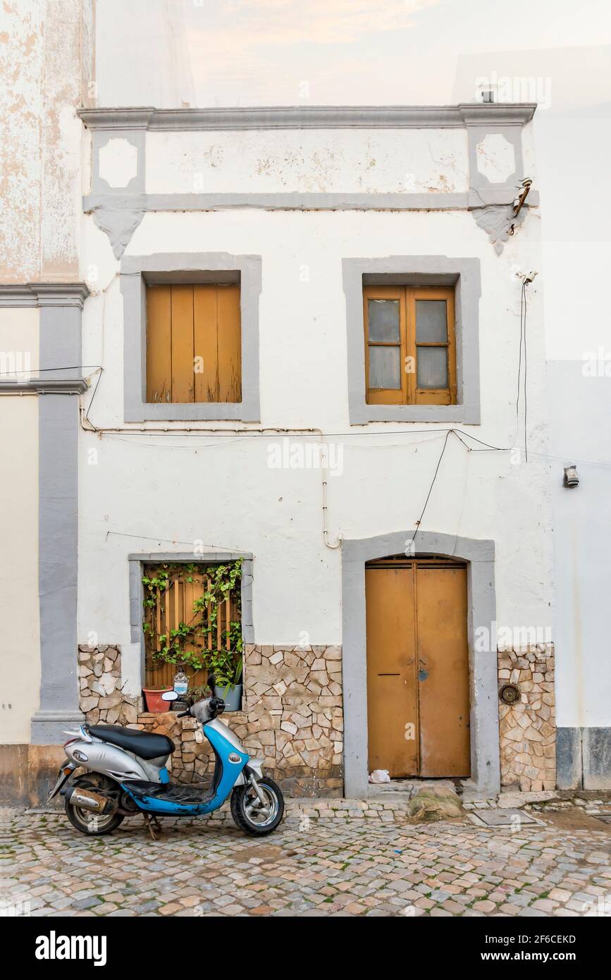 Yellow house typical portuguese architecture hi-res stock photography ...