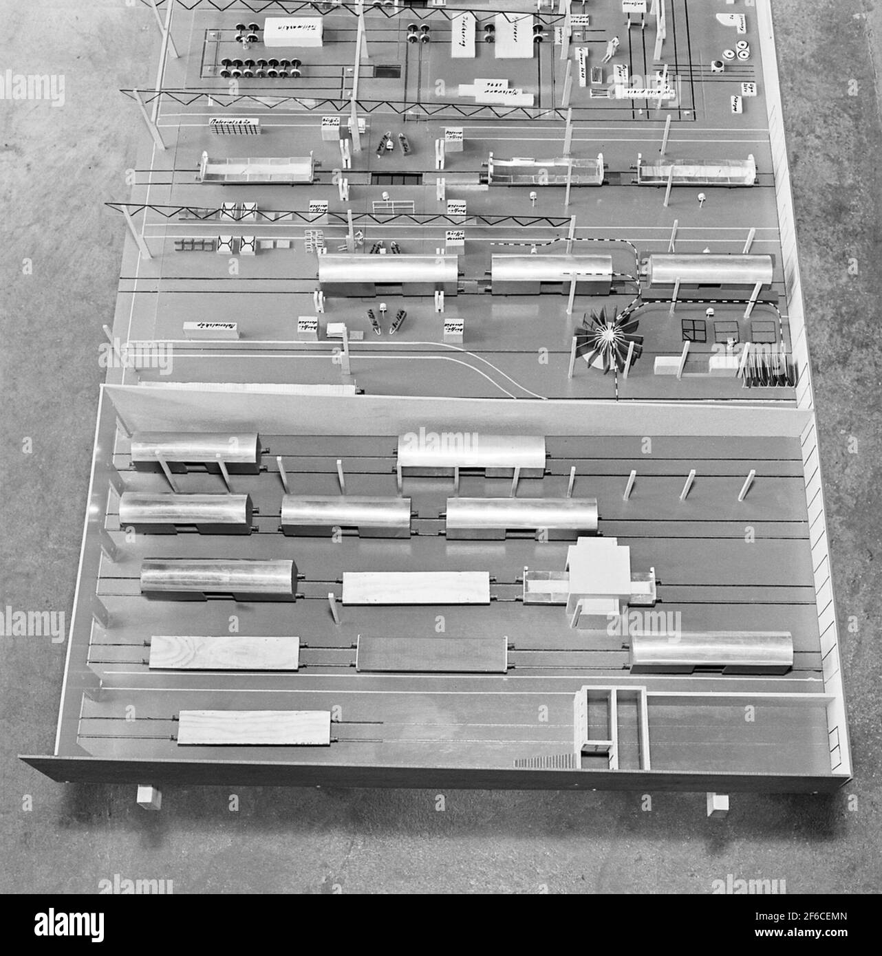 Model of Fjällbo's main workshop Stock Photo - Alamy