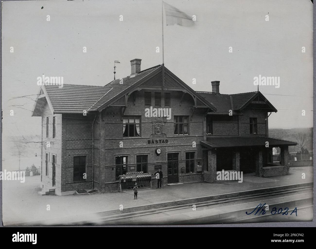 Båstad Southern railway station Stock Photo - Alamy