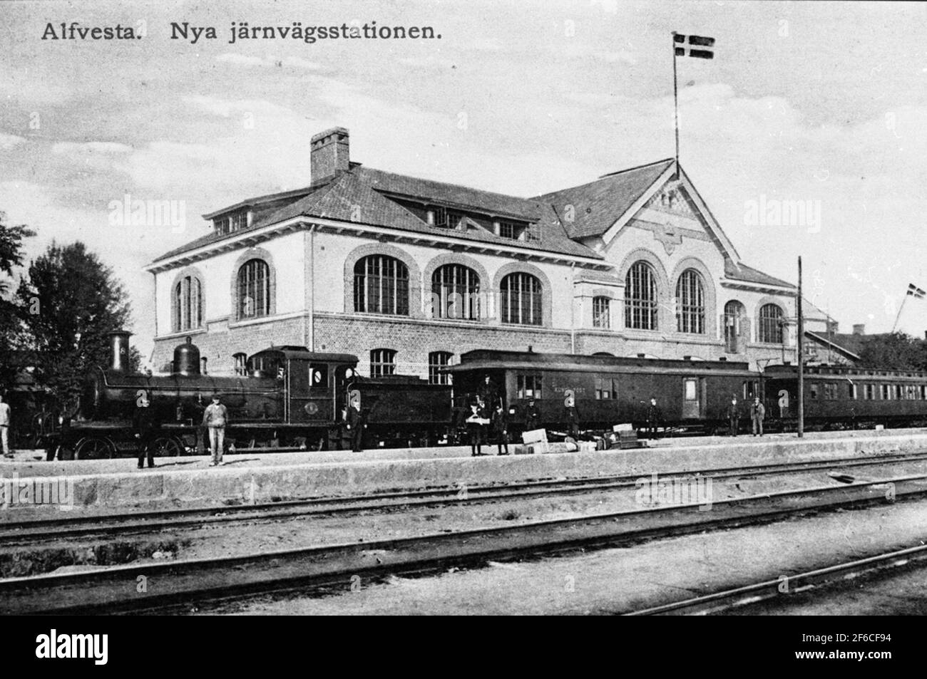 Alvesta railway station Stock Photo - Alamy