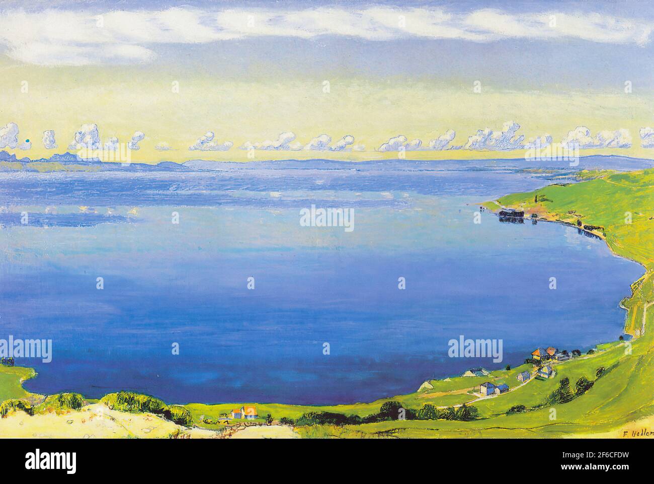 Ferdinand Hodler- Lake Genev Chexbres 1904 Db76 1904 Stock Photo - Alamy