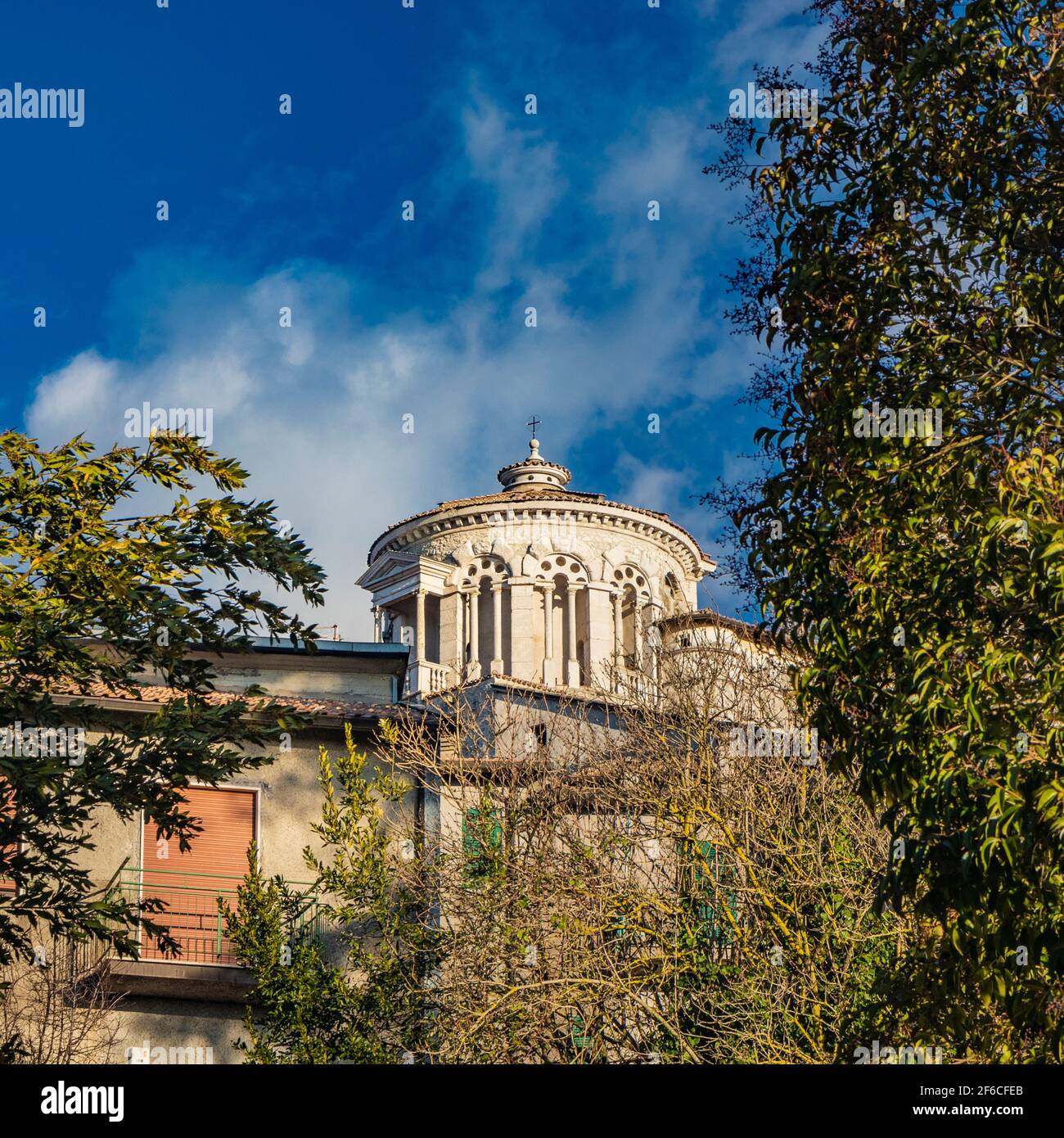 The small medieval village of Capranica Prenestina in Lazio, province ...