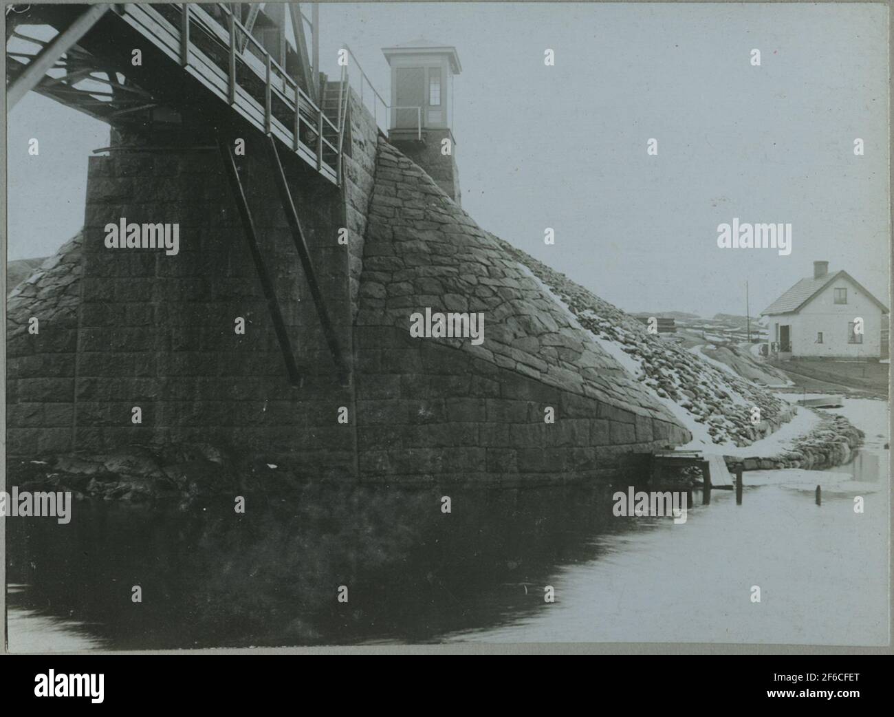 Bridge over Nordre river Stock Photo - Alamy