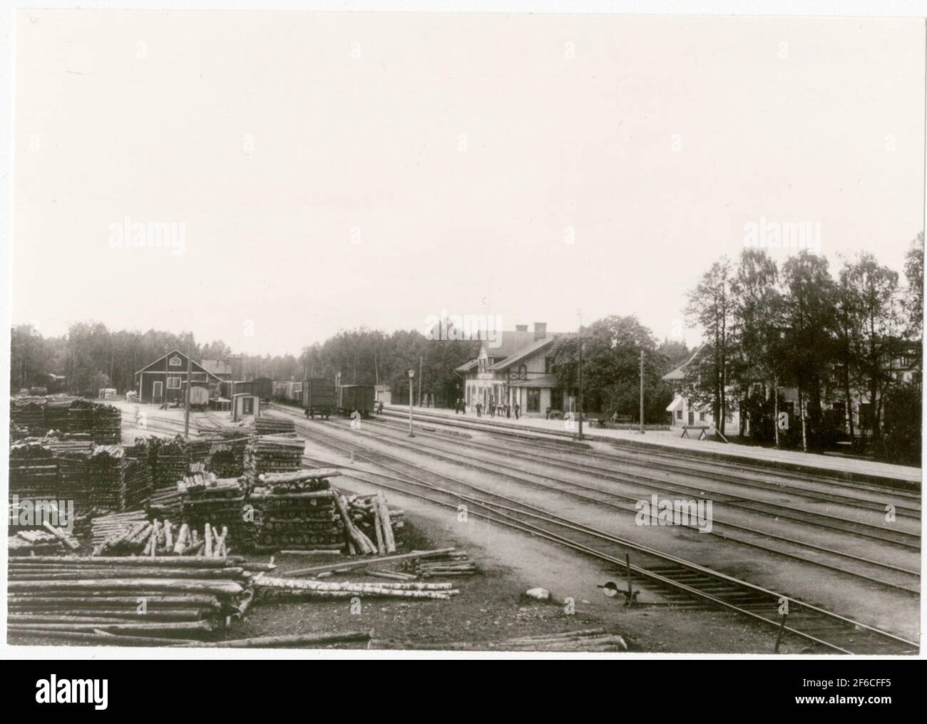 Emmaboda railway station Stock Photo - Alamy