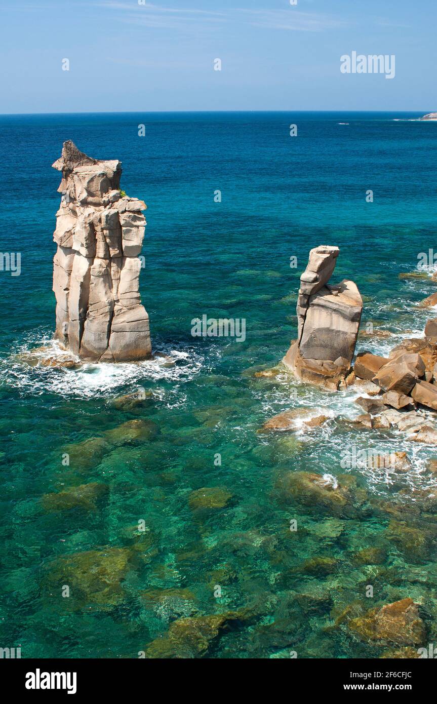 Le Colonne stacks, Carloforte, St Pietro Island, Carbonia - Iglesias ...