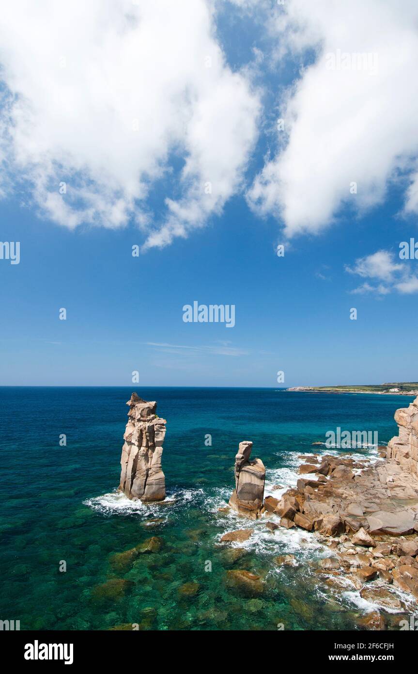 Le Colonne stacks, Carloforte, St Pietro Island, Carbonia - Iglesias ...