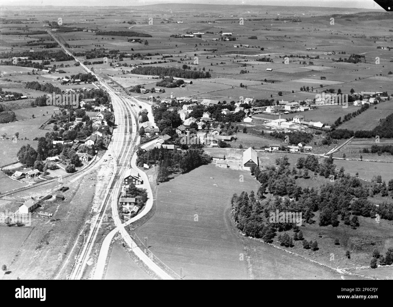 Aerial view of station Stock Photo - Alamy