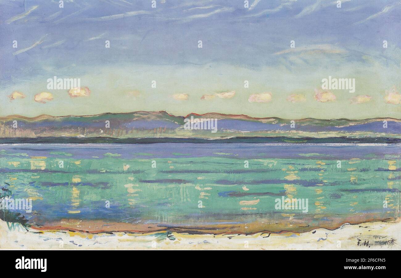 Ferdinand Hodler- Landscape with Rhythm 1908 Stock Photo - Alamy