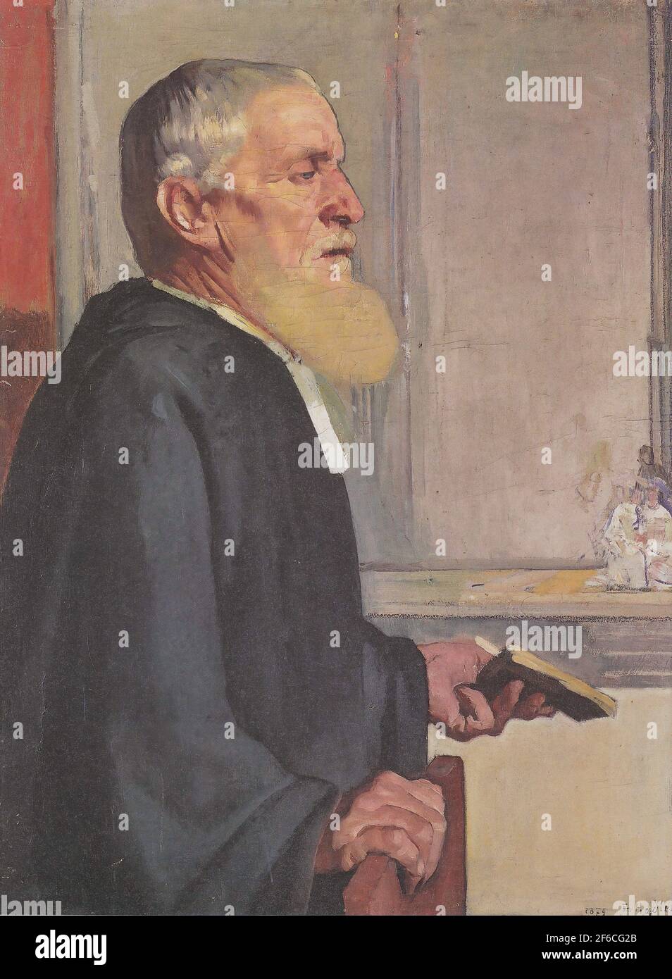 Ferdinand Hodler- Pastor 1879 Stock Photo - Alamy