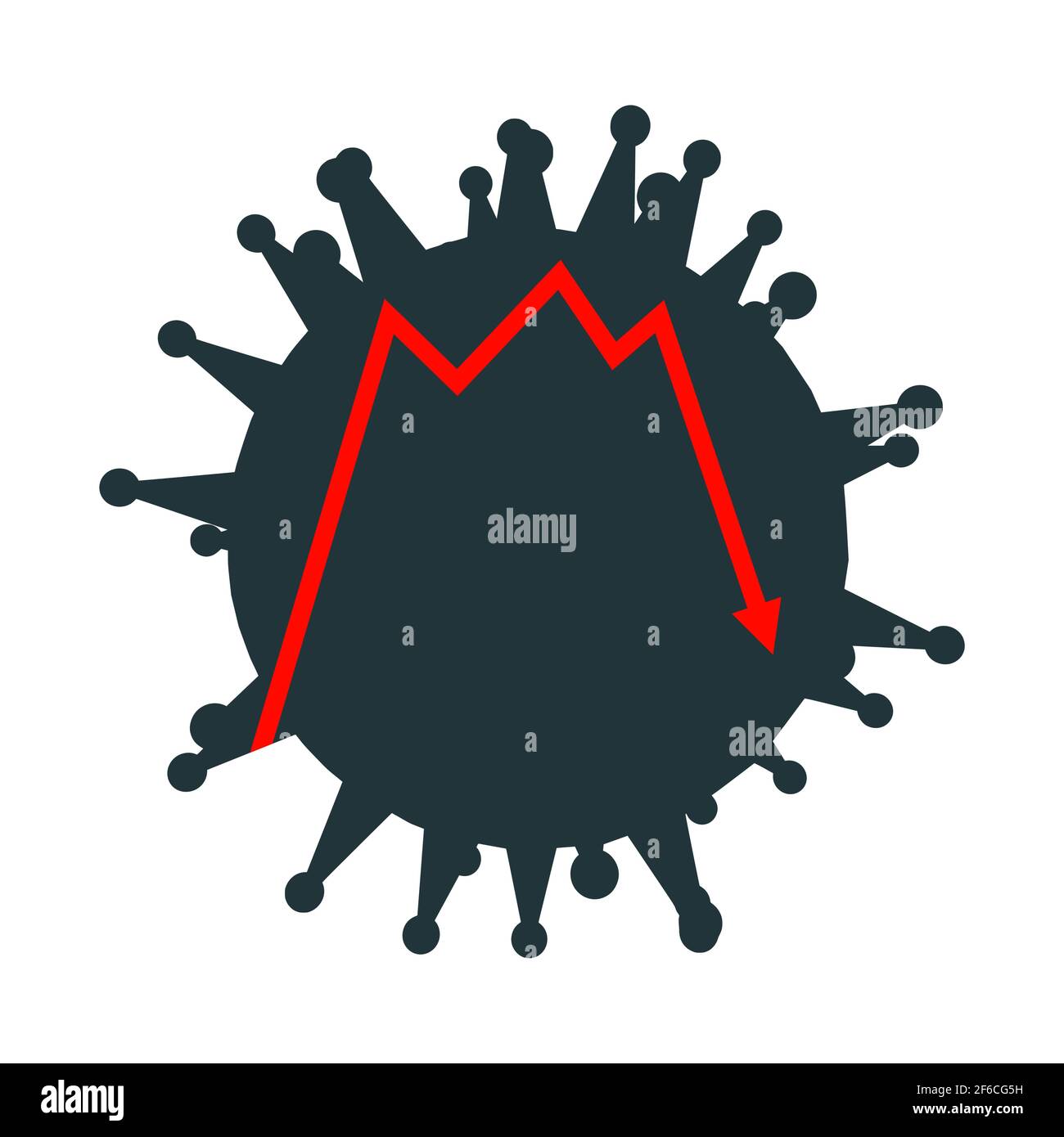 Abstract virus silhouette. Coronavirus virus danger relative ...