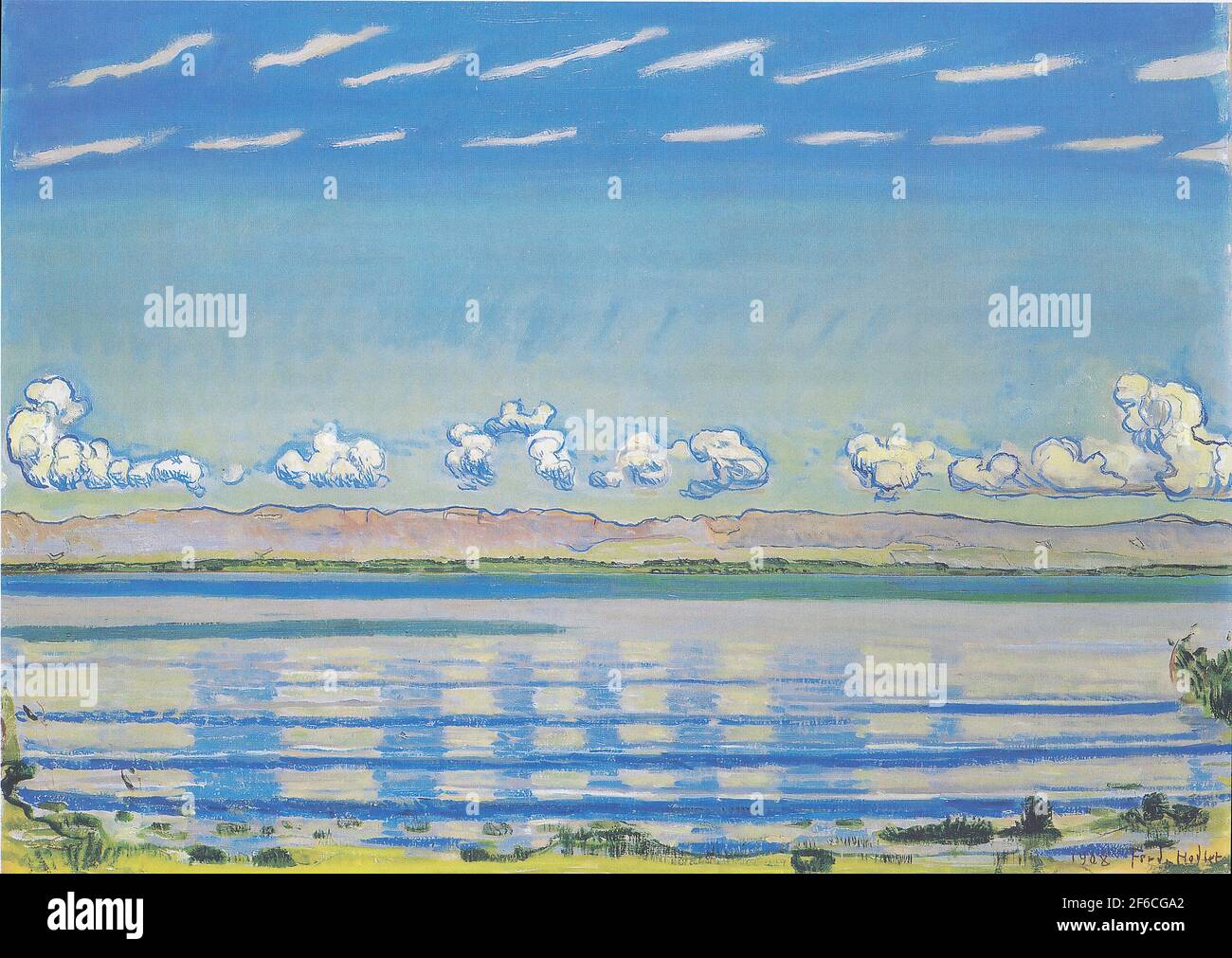 Ferdinand Hodler- Rhythmic Landscape Lake Genev 1908 Stock Photo - Alamy