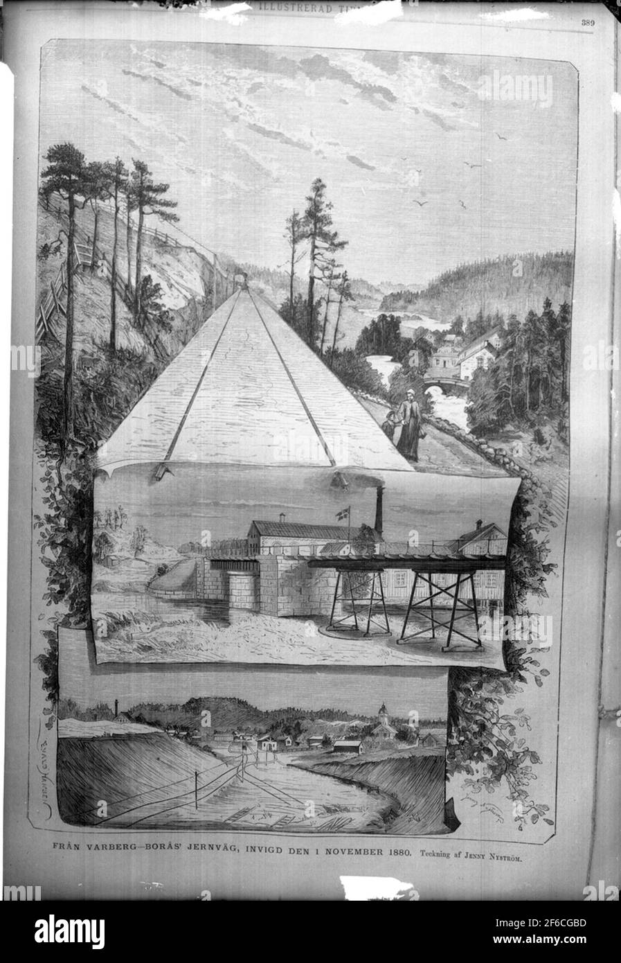 Photos of Varberg - Borås Railway, Inaugurated November 1, 1880 Stock ...