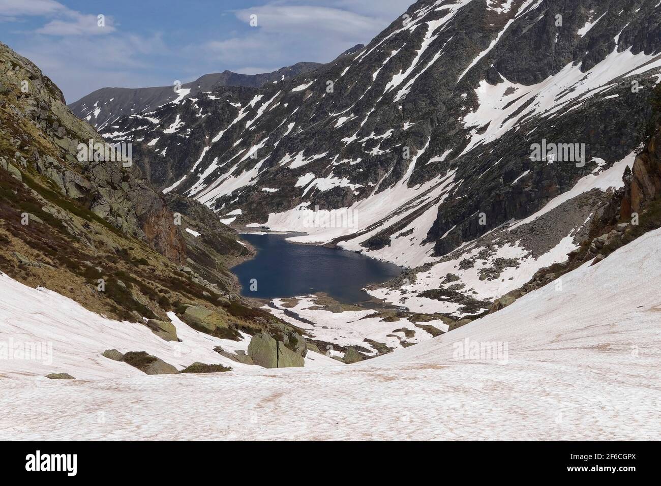 Pyrenees landscape in Orlu Valley - Ariege, France Stock Photo - Alamy