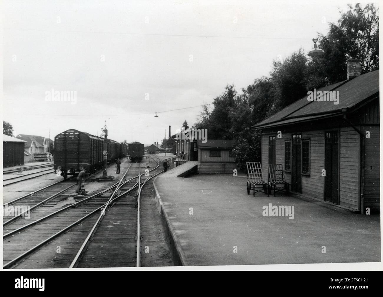 Kinna station area Stock Photo - Alamy