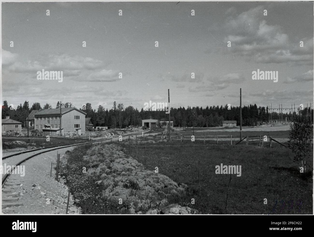 Converter station and residential building Stock Photo - Alamy