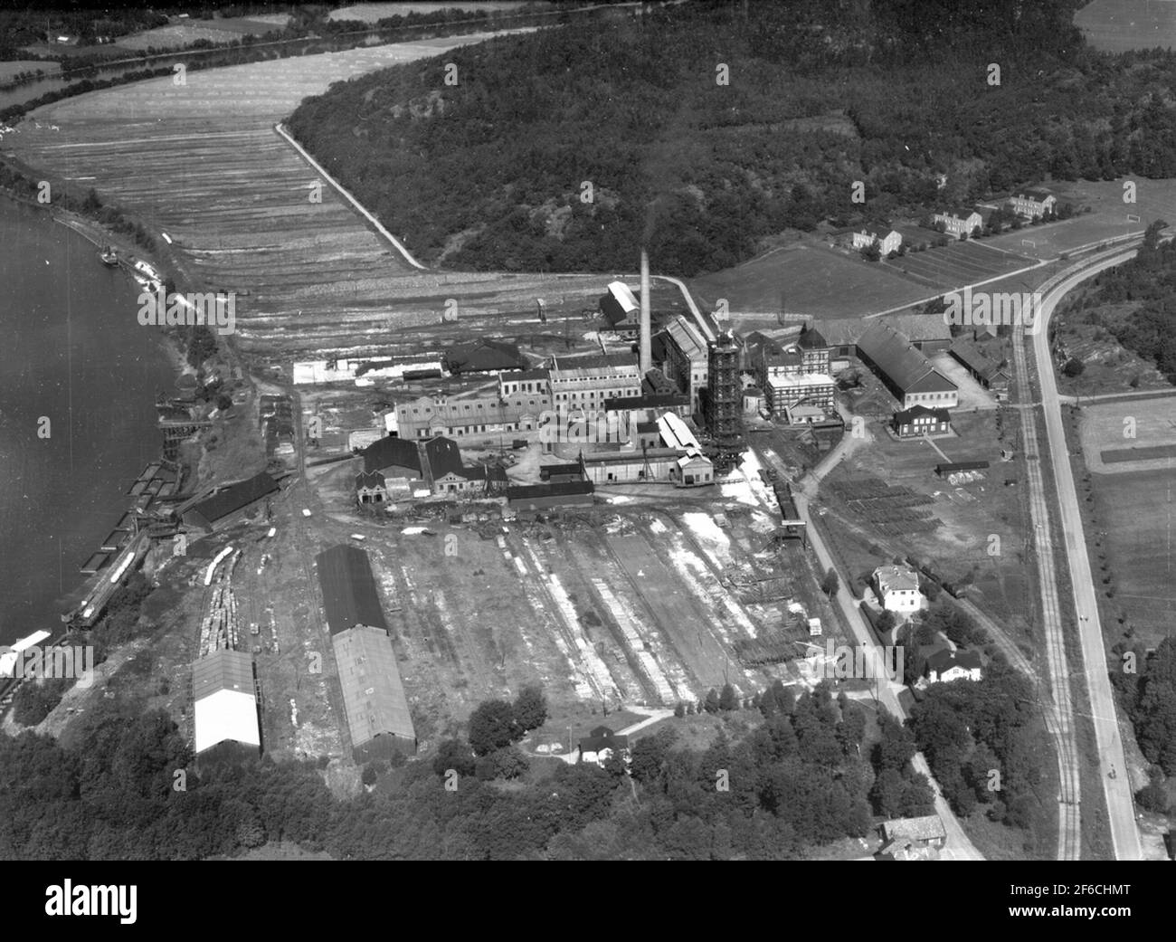 Aerial view of the mill Stock Photo - Alamy