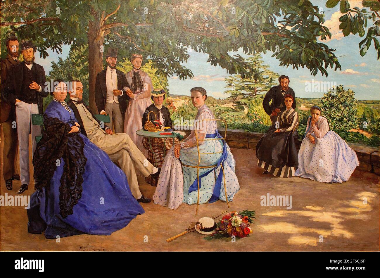 FréDéric Bazille - Family Reunion 1867 Stock Photo - Alamy