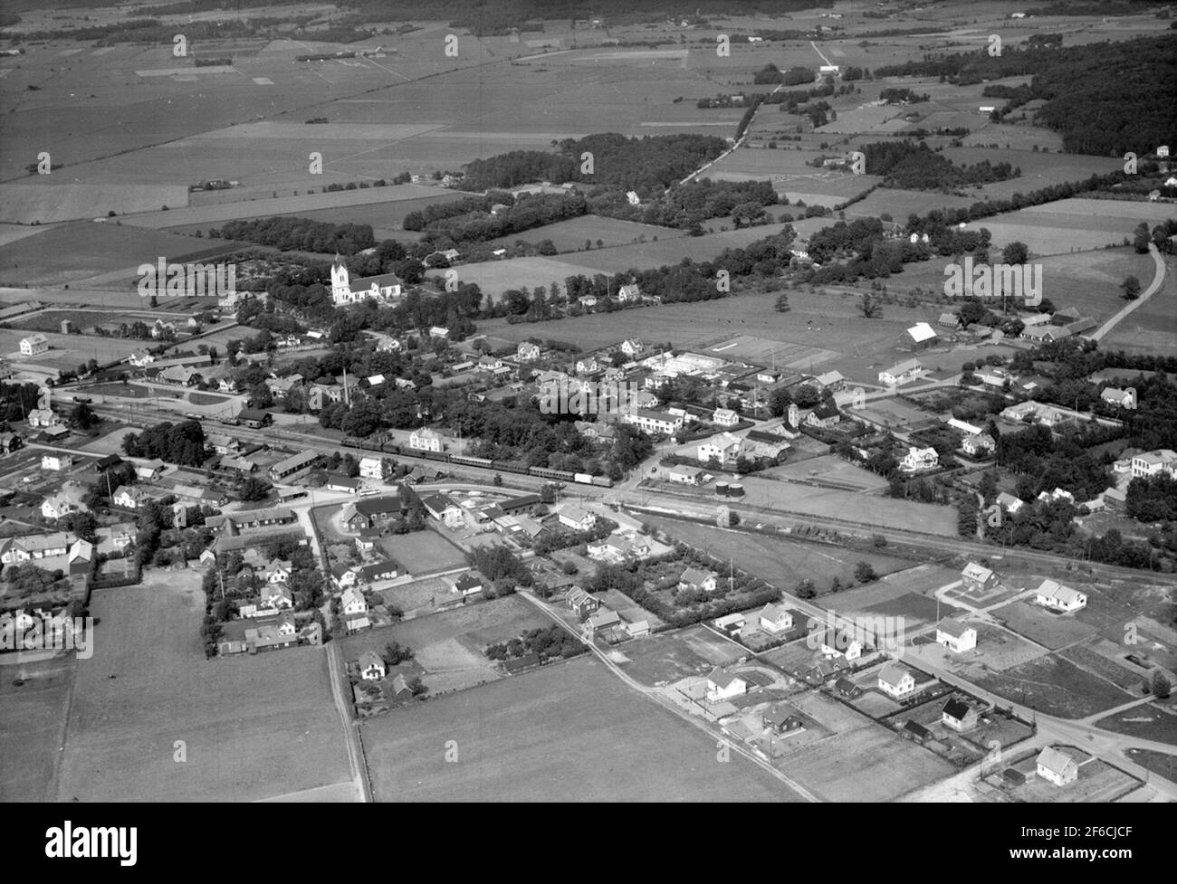 Aerial view of station Stock Photo - Alamy