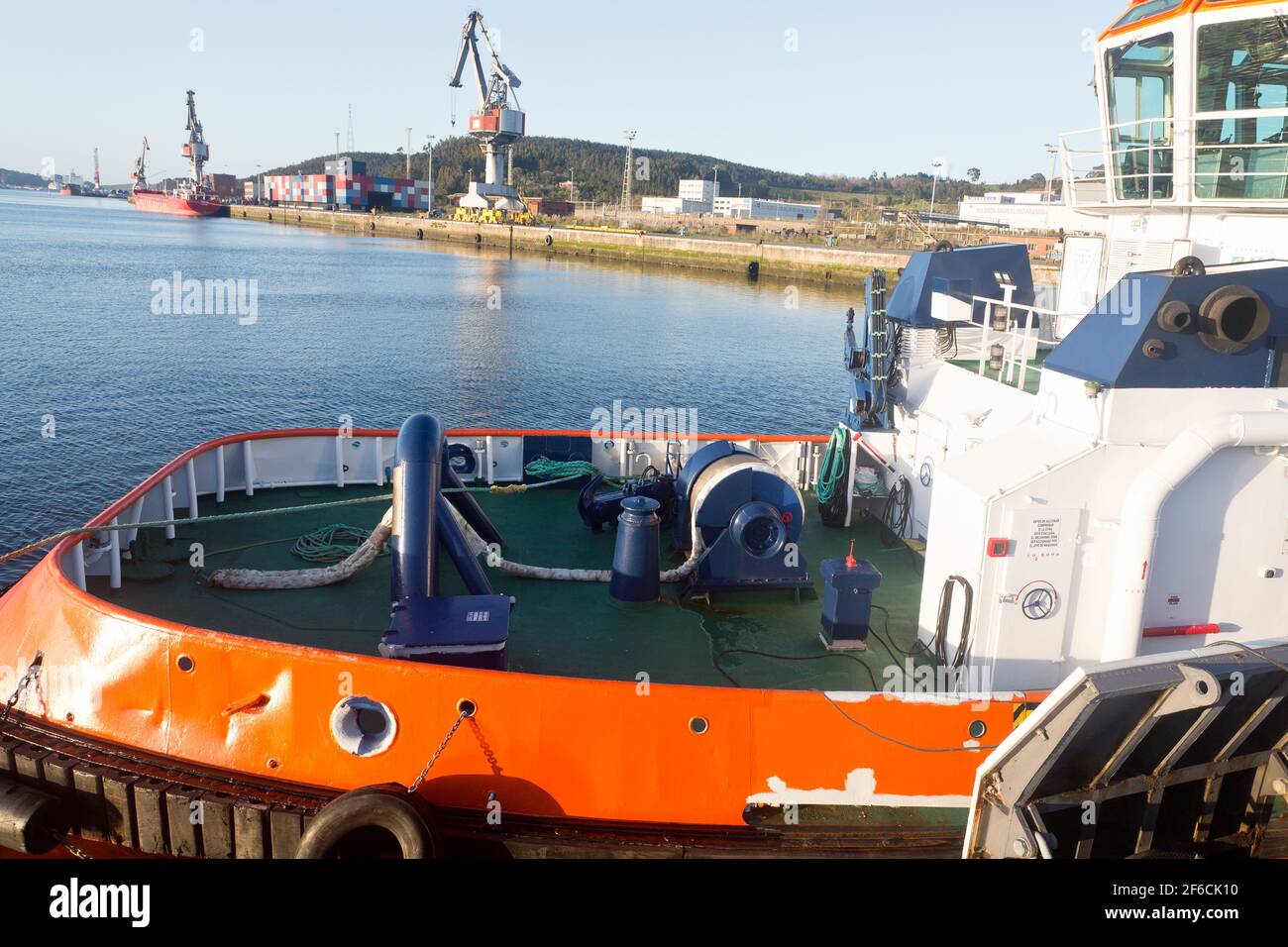 The port of Avilés is located on both banks of the Avilés estuary, in ...