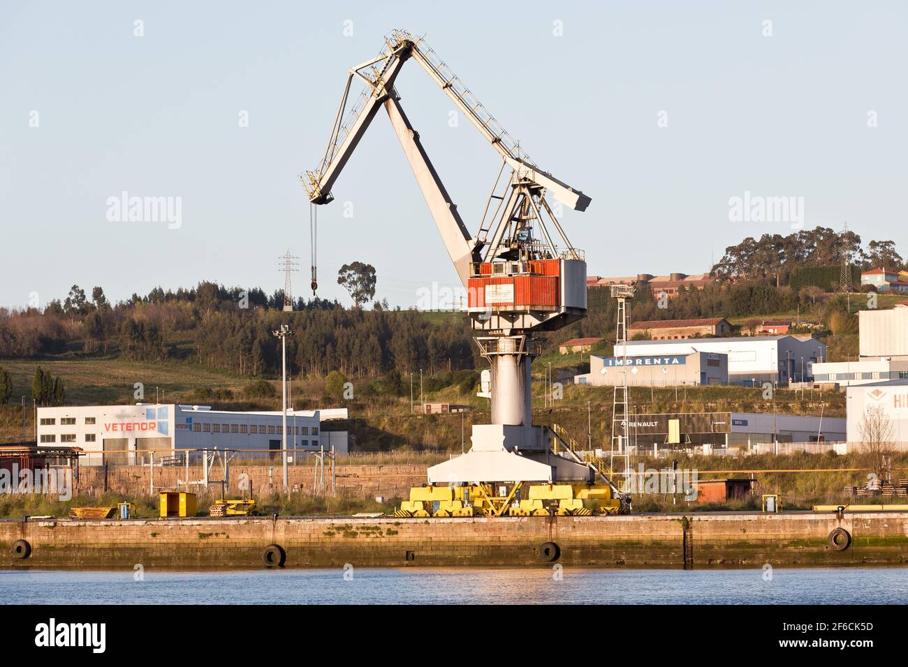The port of Avilés is located on both banks of the Avilés estuary, in ...