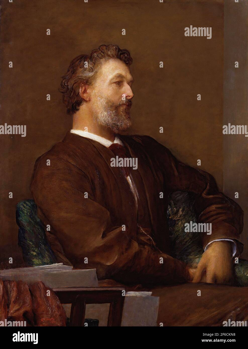 George Frederick Watts - Frederic Leighton Baron Leighton Stock Photo ...