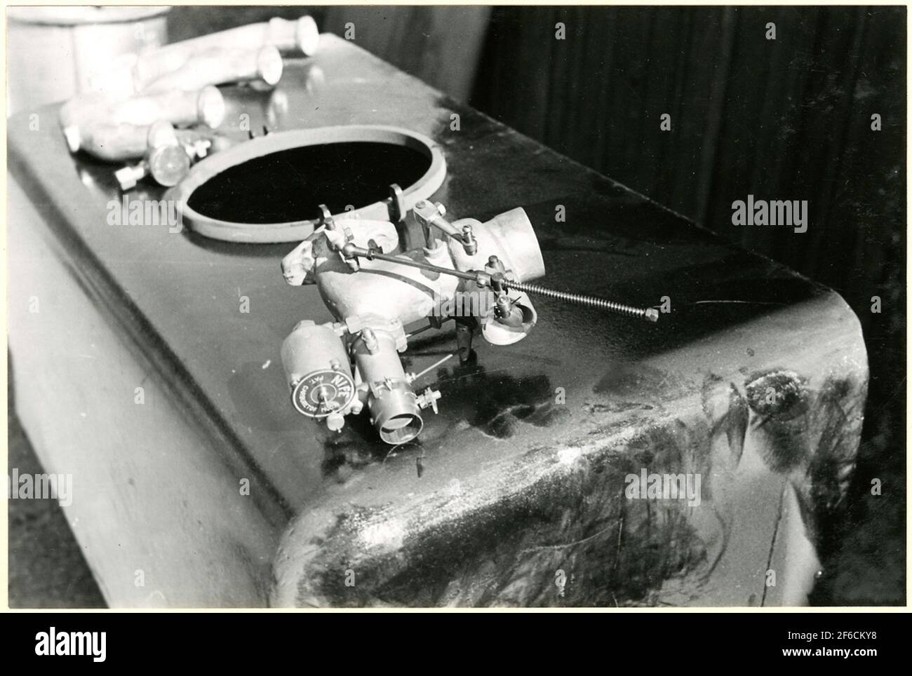 Detail of gauge assembly Stock Photo - Alamy