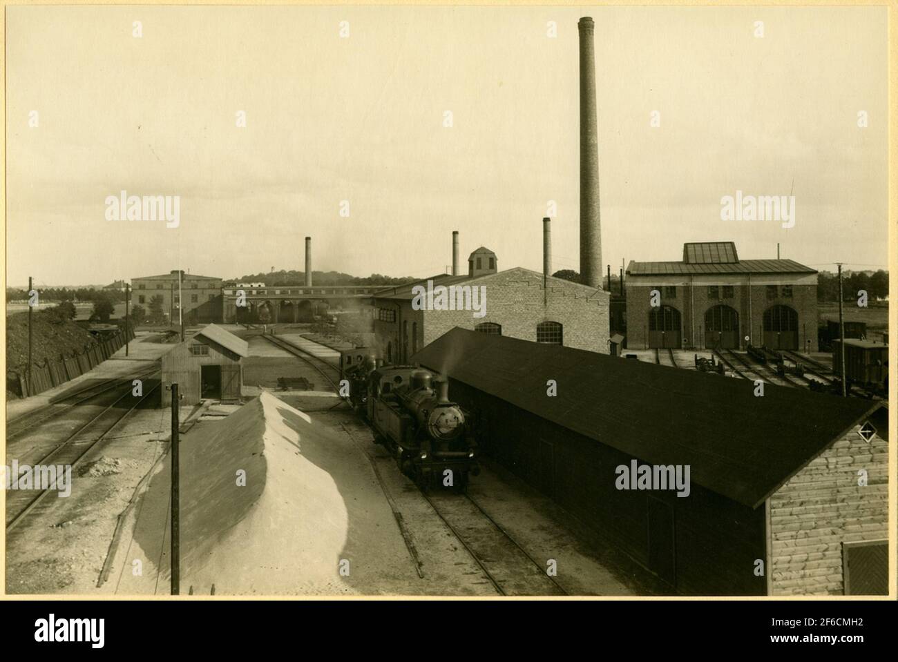 The operating workshop viewed from the coal bridge Stock Photo - Alamy