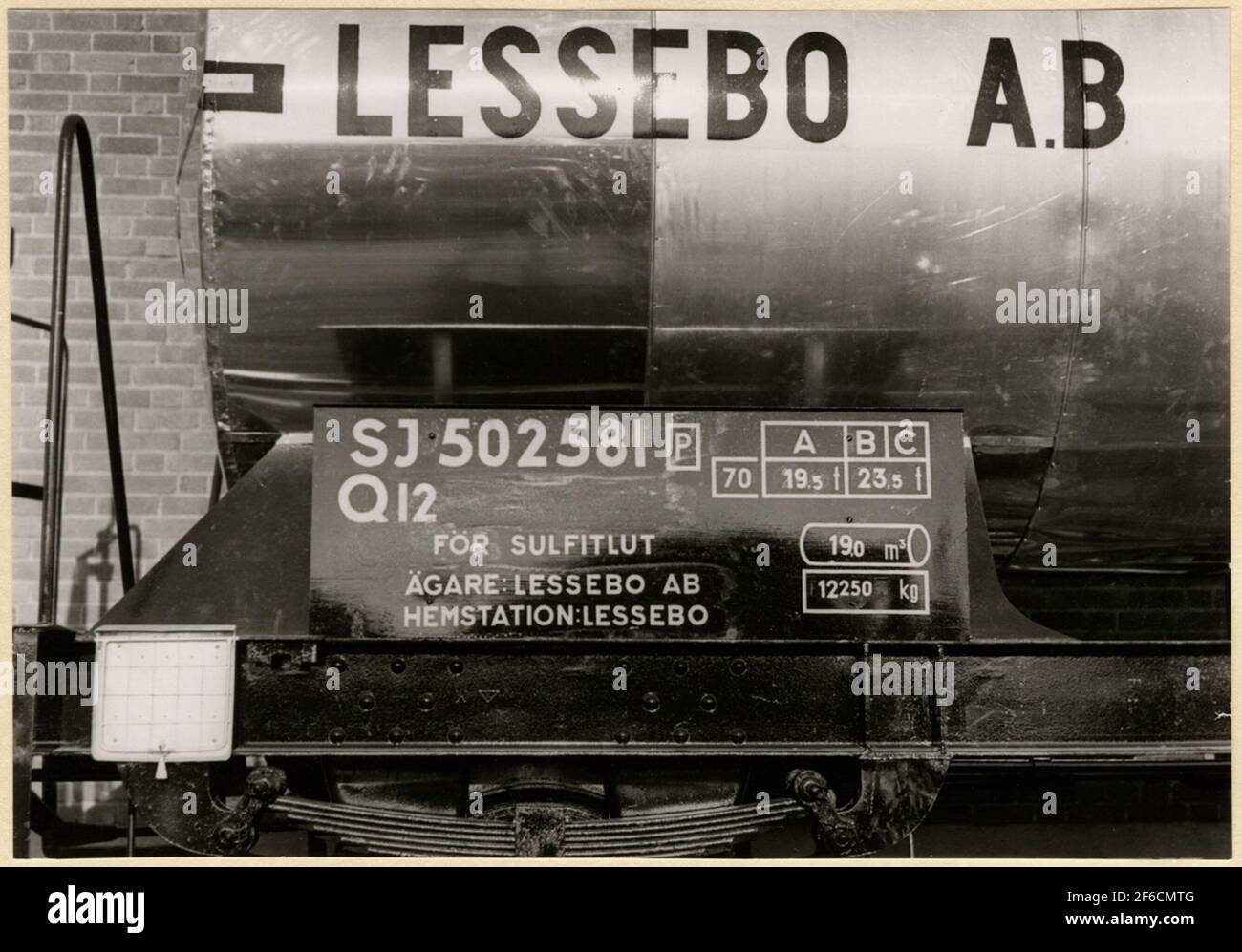 The freight cart manufactured by the traffic company Grängesberg ...