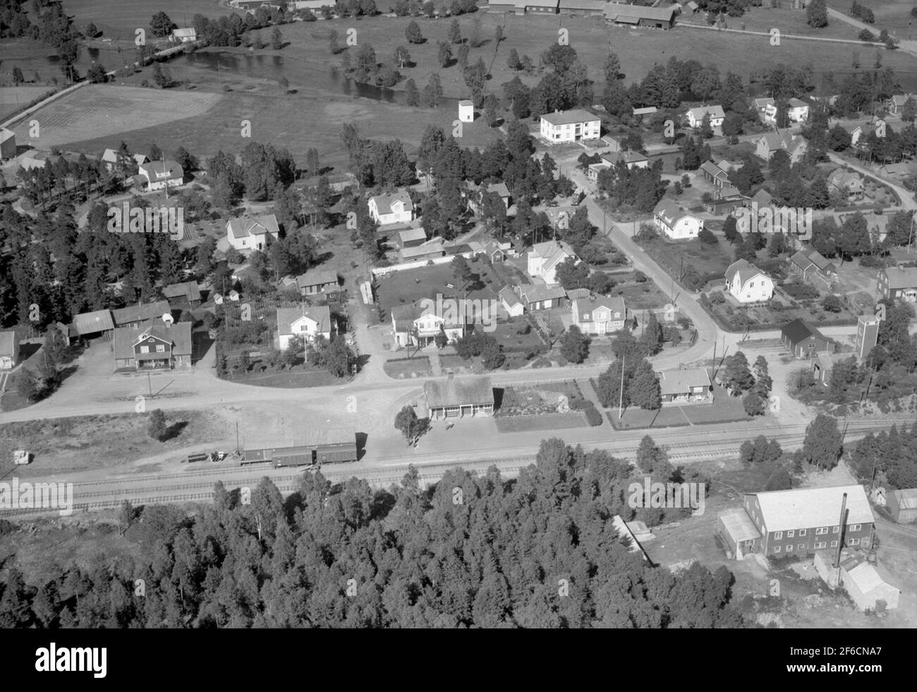 Aerial view of station Stock Photo - Alamy