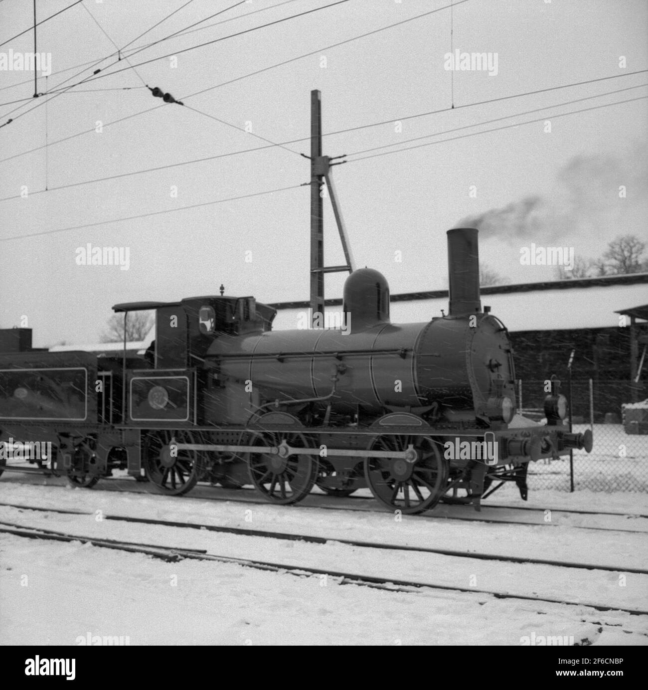 State Railways 1856-1956. 100th anniversary.The train with old ...