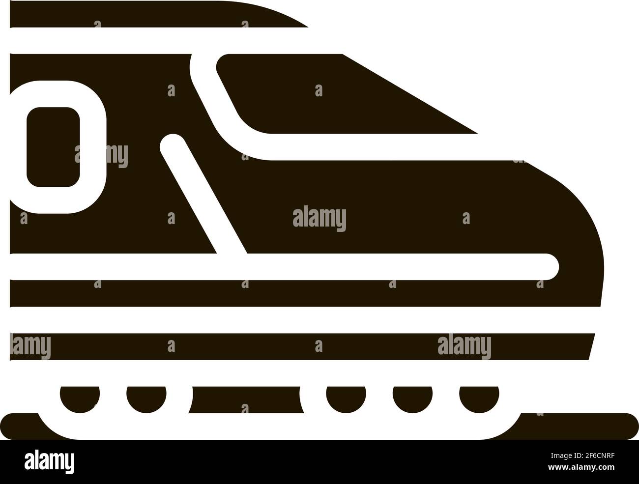 electric passenger train icon Vector Glyph Illustration Stock Vector ...
