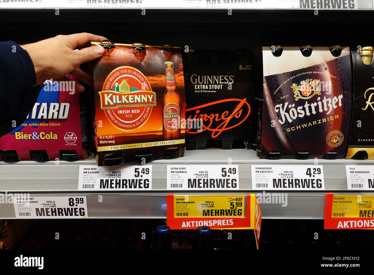 Kilkenny Irish Red Ale in a Shop Stock Photo - Alamy