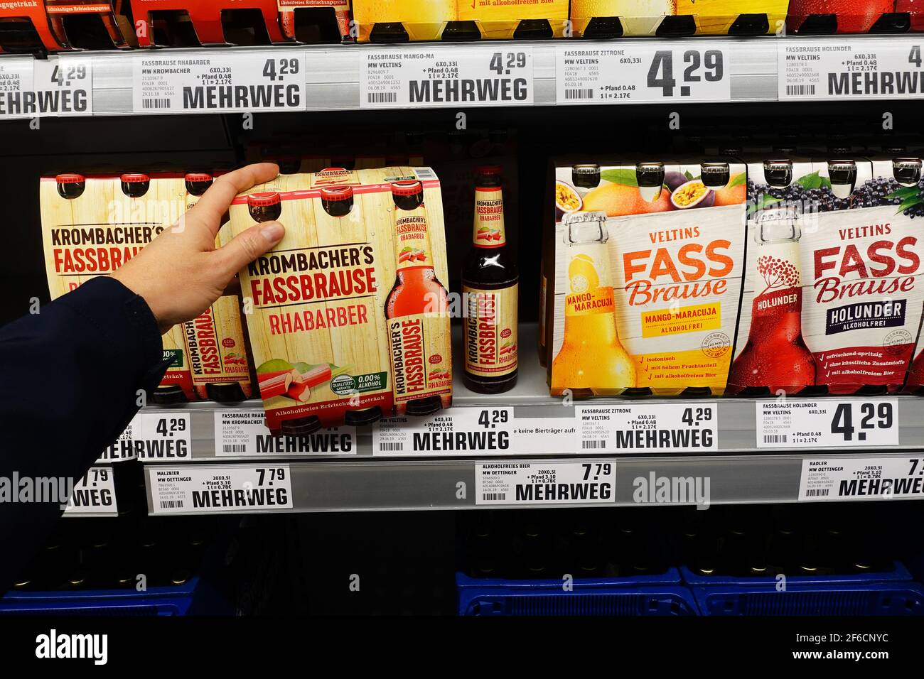 German supermarket beer hi-res stock photography and images - Alamy