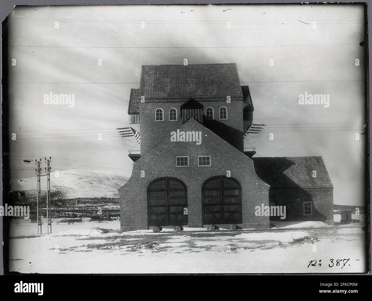 Gällivare, transformer housing Stock Photo - Alamy