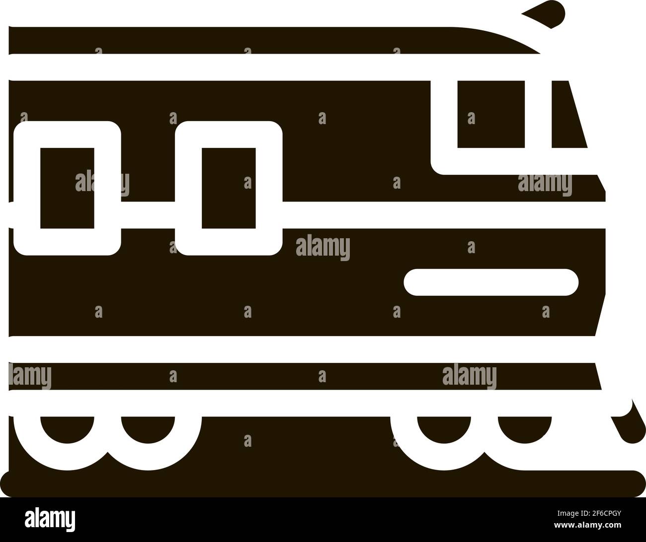 suburban electric train icon Vector Glyph Illustration Stock Vector ...