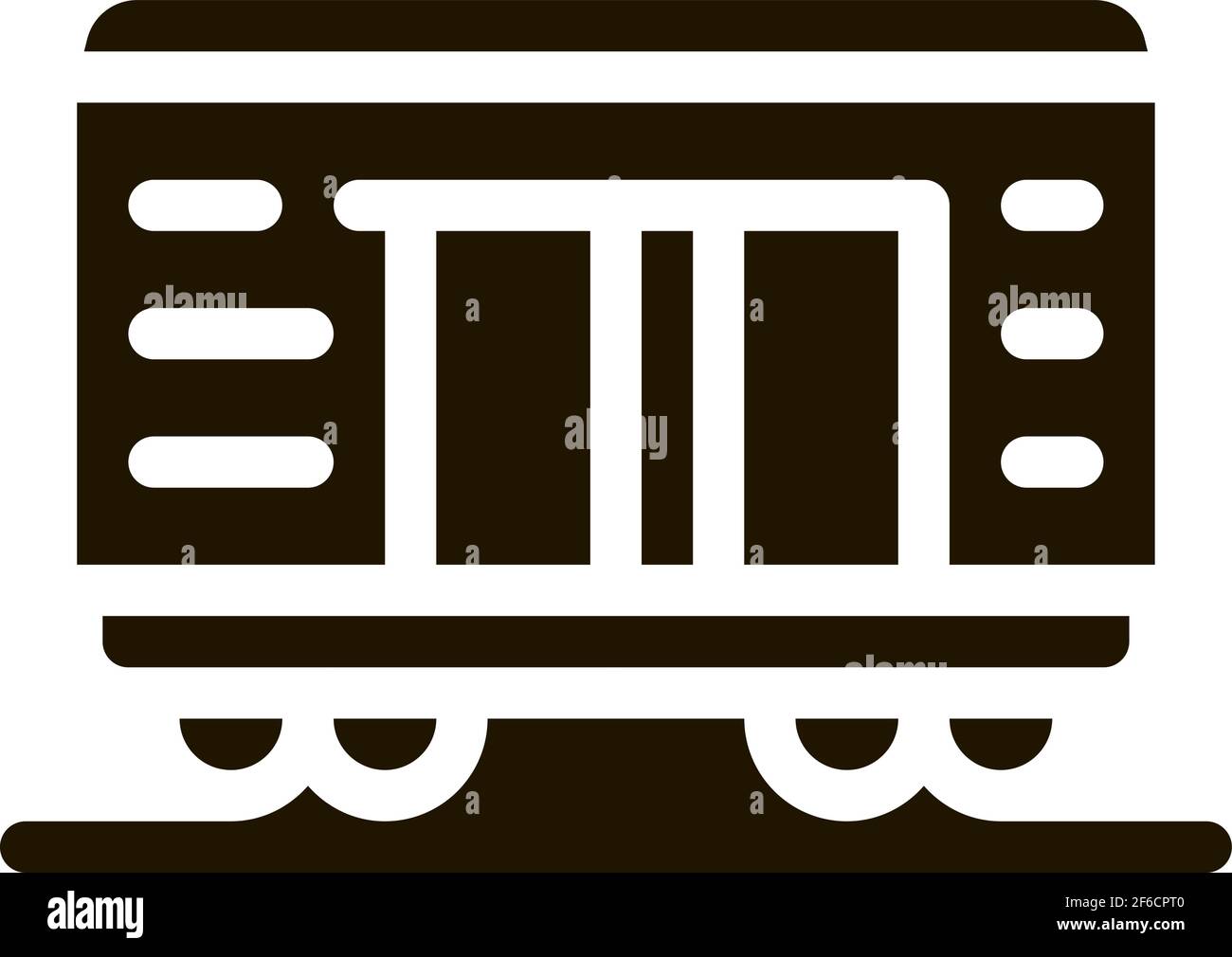 freight wagon icon Vector Glyph Illustration Stock Vector Image & Art ...