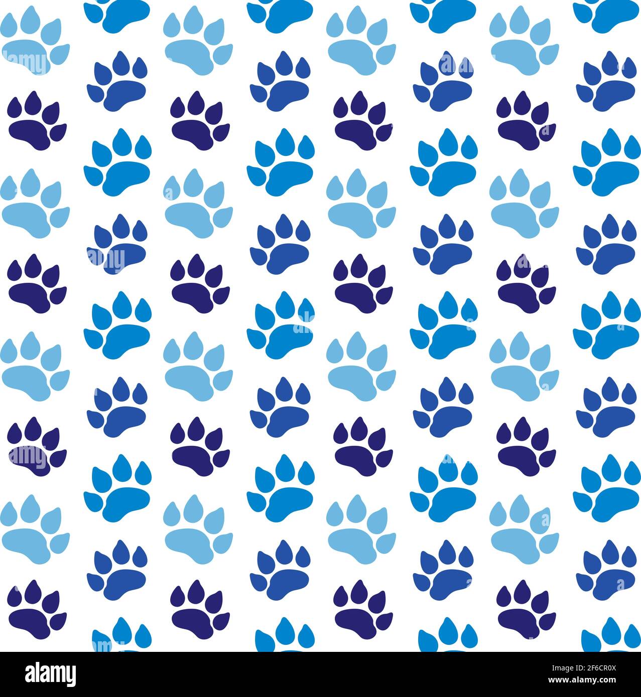 Seamless pattern with dog footprint. Vector illustration Stock Vector ...