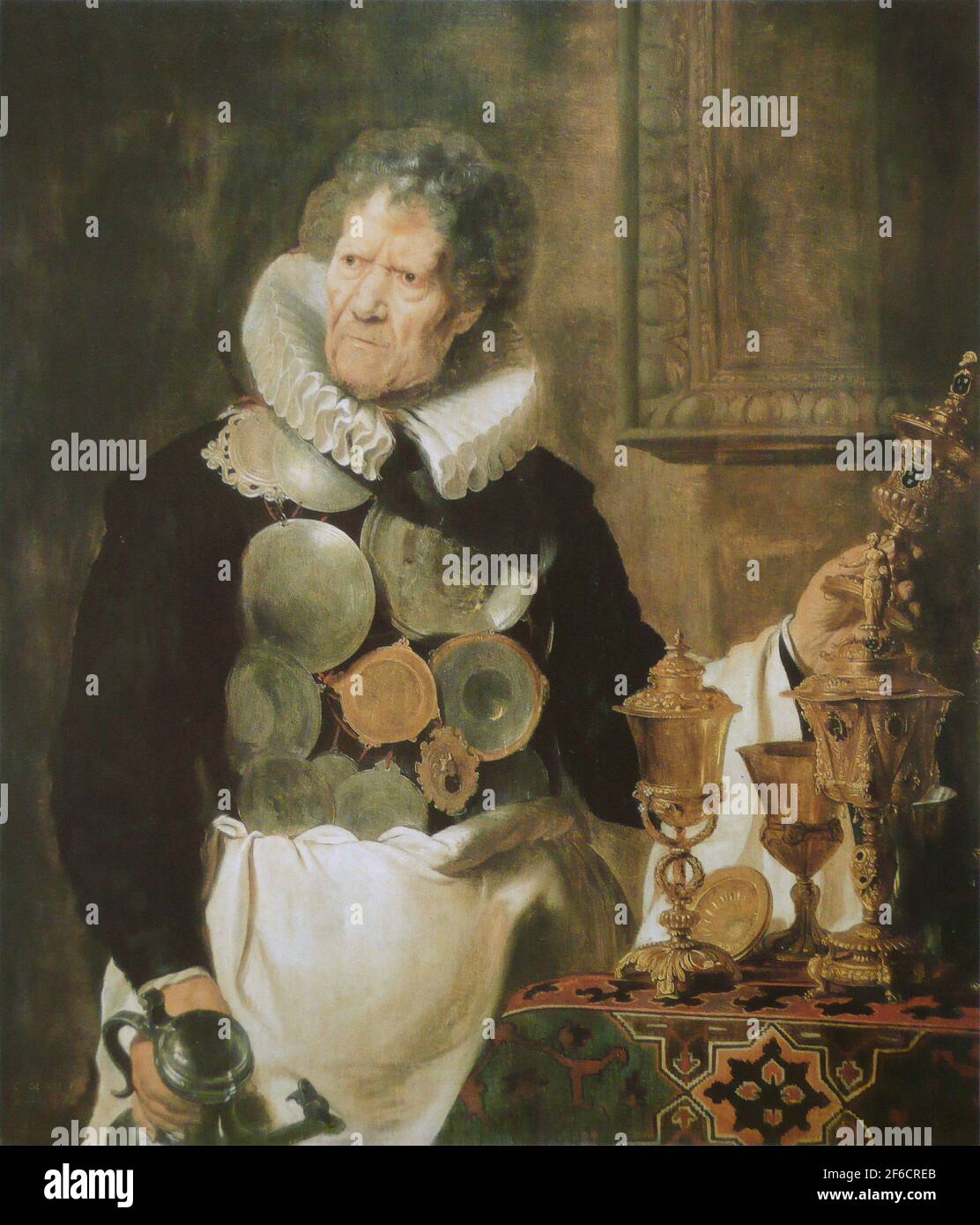 Hubert Vos - Portrait Abraham Grapheus C 1620 Stock Photo - Alamy