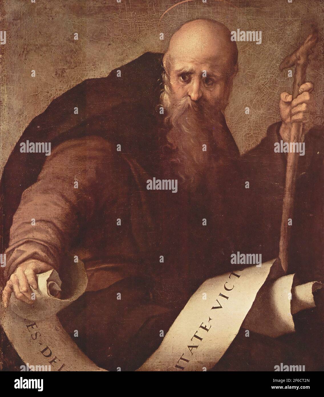 Jacopo da Pontormo - St Anthony Abbot 1519 Stock Photo - Alamy